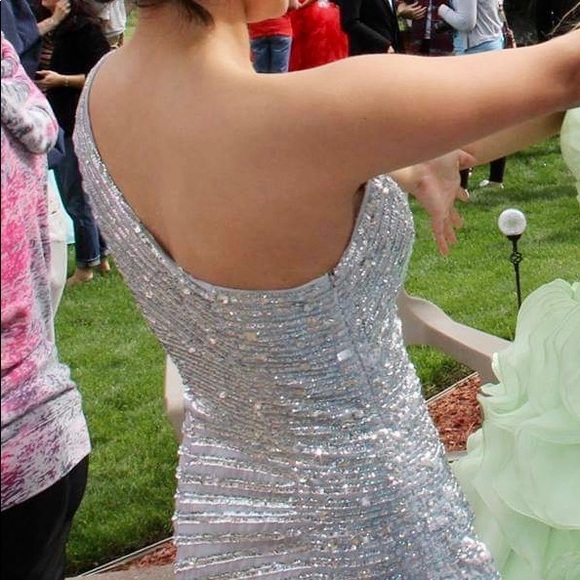 Moonlight Bridal | Dresses | Silver Formal Prom Dress | Poshmark